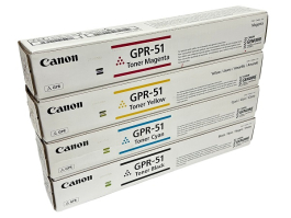 Genuine Canon GPR-51 Toner Cartridge Full Set (Black, Cyan, Magenta ...